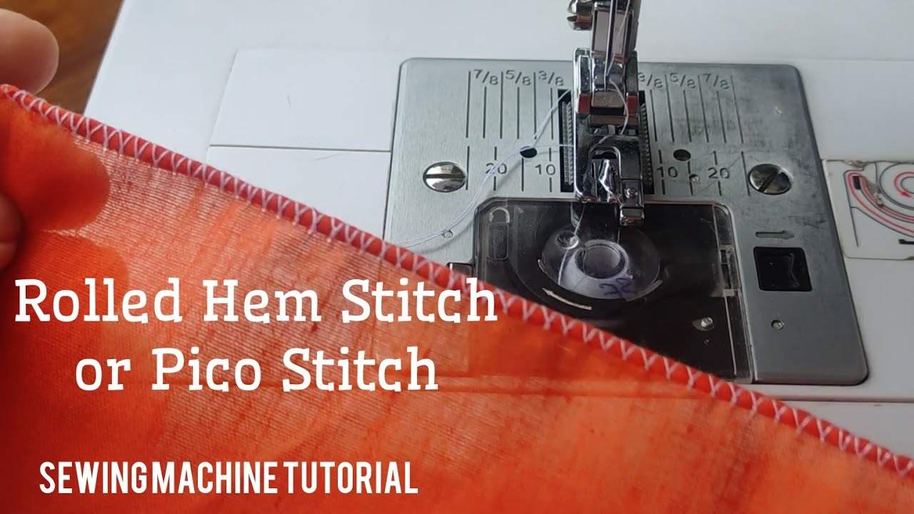 Pico Stitch - Rolled Hem Stitch | Part 4 - Bernette Sewing Machine ...