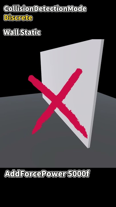 【UNITY TIPS】Collision Detection Discrete vs. Continuous 碰撞偵測完全比較 #short #unity #unity3d #gamedev ...