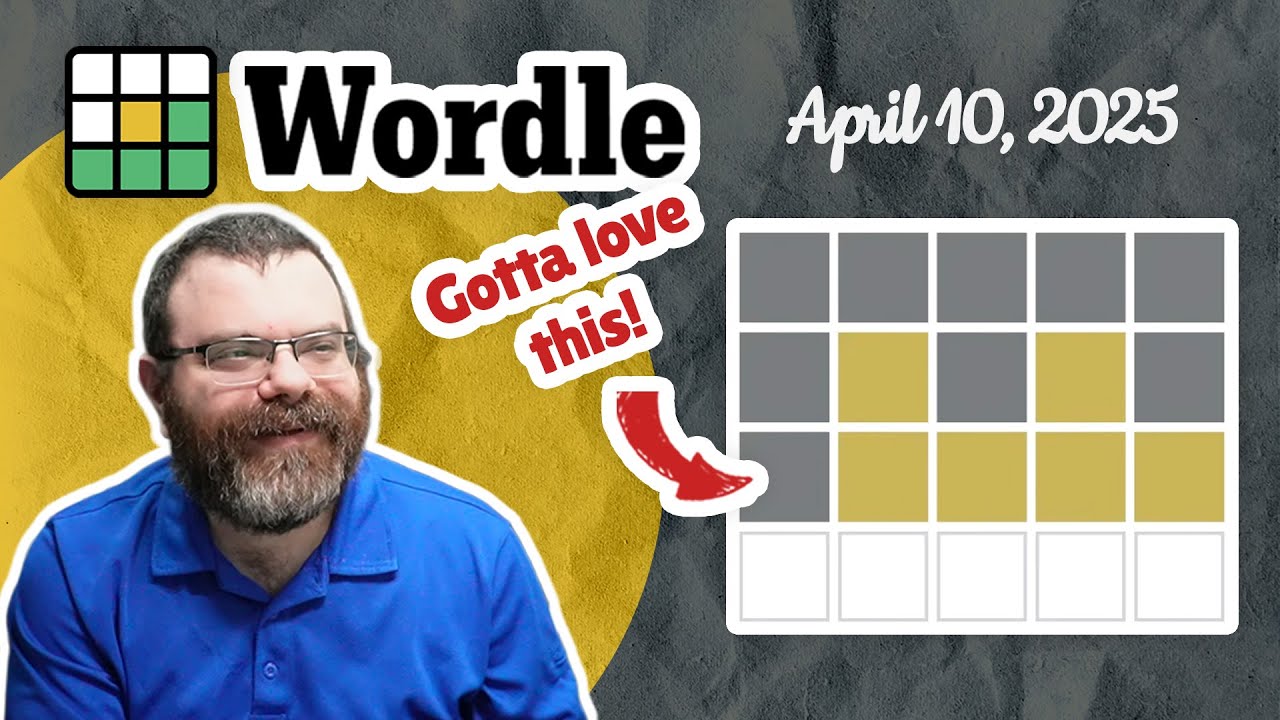 So many yellows! | Wordle #1391 (April 10th, 2025) - YouTube
