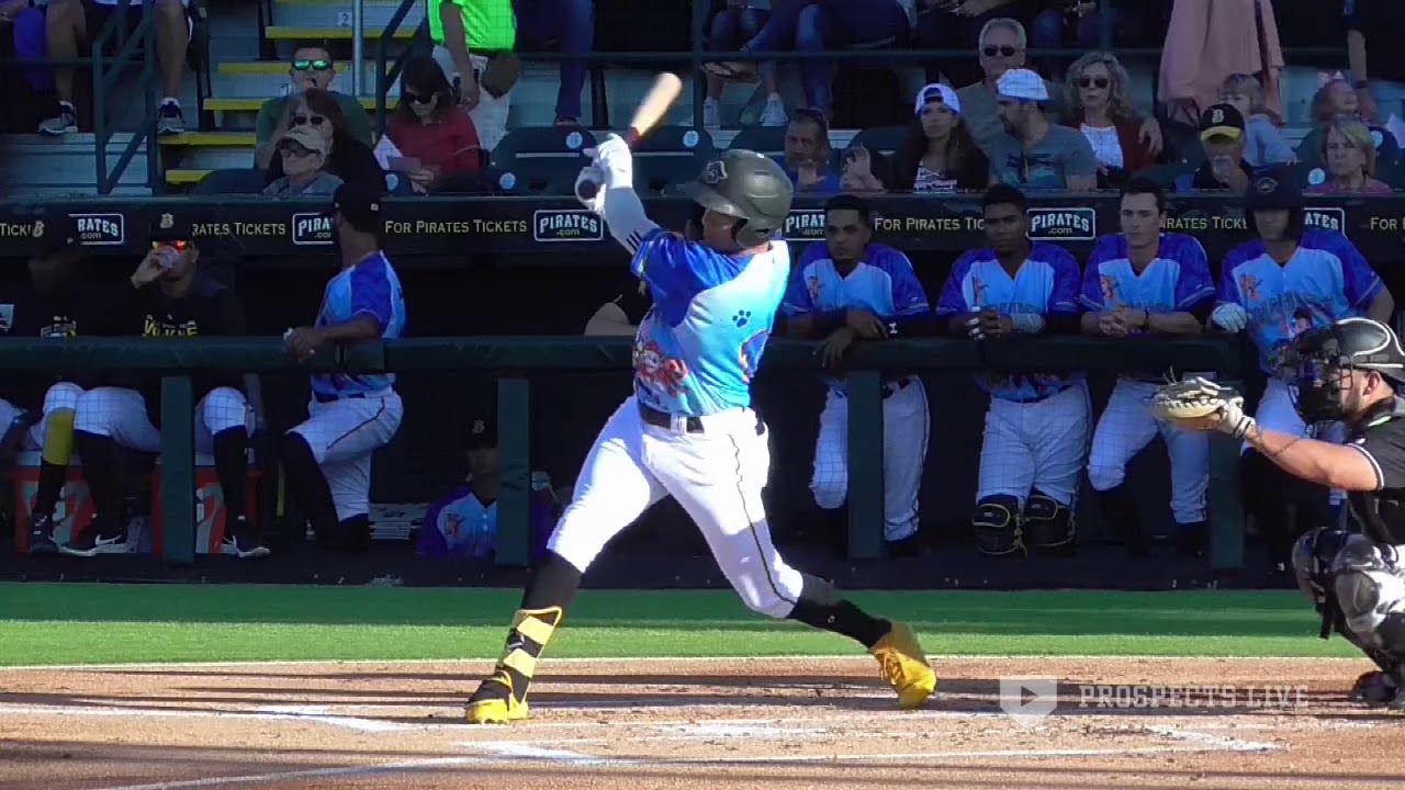 Travis Swaggerty - OF, Pirates (Advanced-A) - (4-20-19) - YouTube