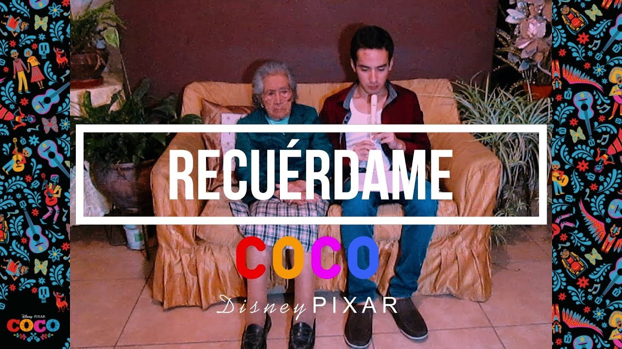 Recuérdame | Remember Me COCO Disney Pixar FLAUTA DULCE Y NOTAS - YouTube