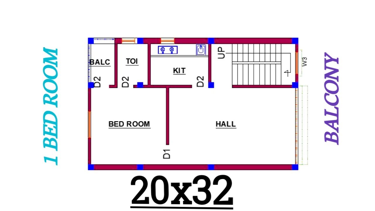 20 X 32 Floor Plans 39732 | The House Plan Company