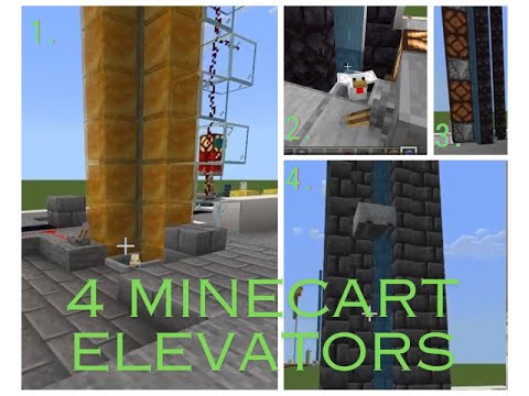 Minecraft cart elevator - YouTube