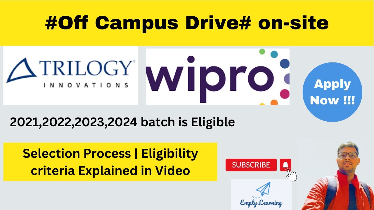 Trilogy Innovations, Wipro Off Campus Drive | 2024/2023/2022/2021 Batch ...