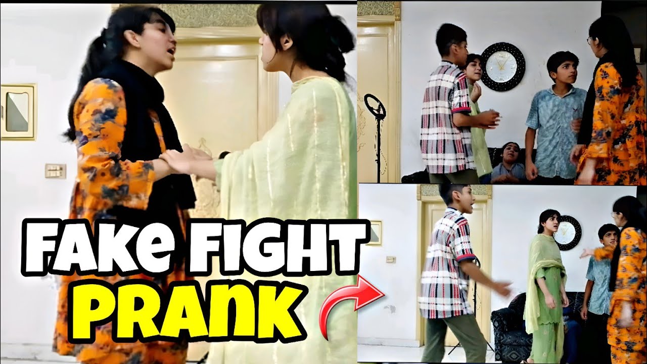 Fake Fight Prank On Family || Gone Wrong 😱 😂 - YouTube