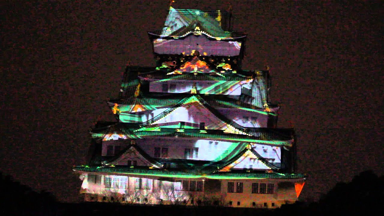 3D Projection Mapping at Osaka Castle - YouTube