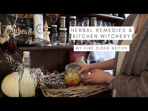 MY FIRE CIDER RECIPE | HERBAL REMEDIES & KITCHEN WITCHERY | PLANT MAGICK | WITCHCRAFT VLOG
