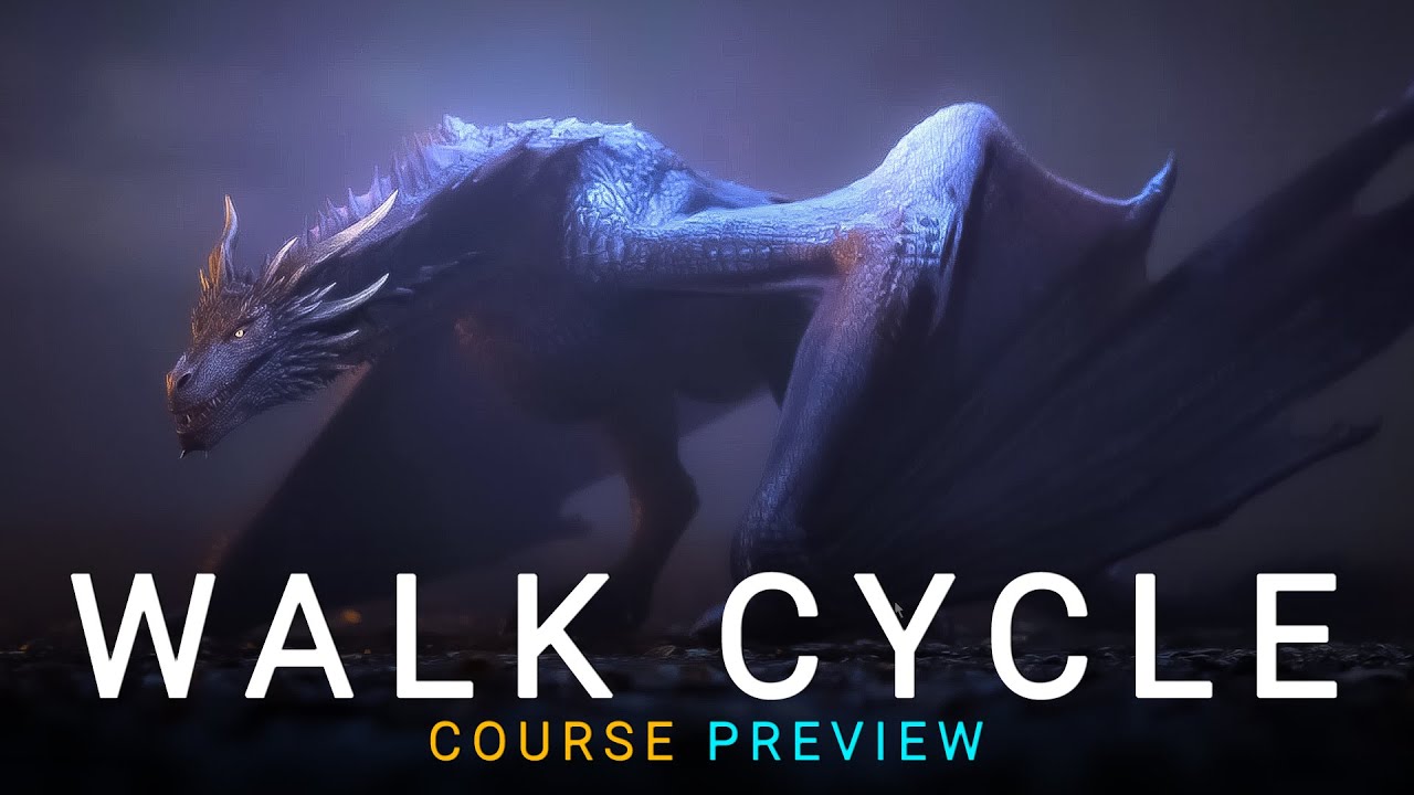 How to animate a Dragon Walk Cycle - Week 08 (preview) - YouTube