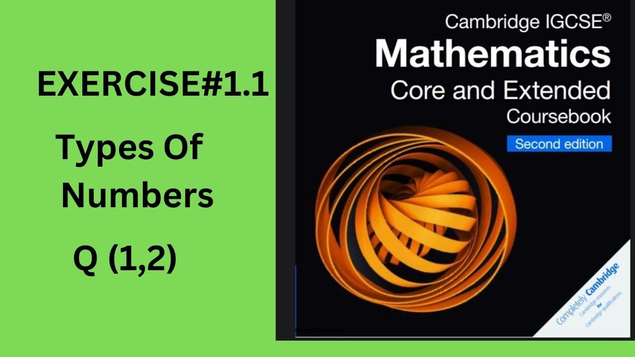 EXERCISE #1.1//Different Types Of Numbers//Exercise 1.1//Mathematics ...