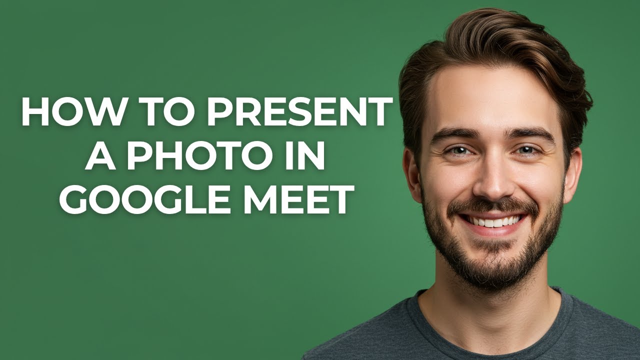 How to Present a Photo In Google Meet - GUIDE! - YouTube