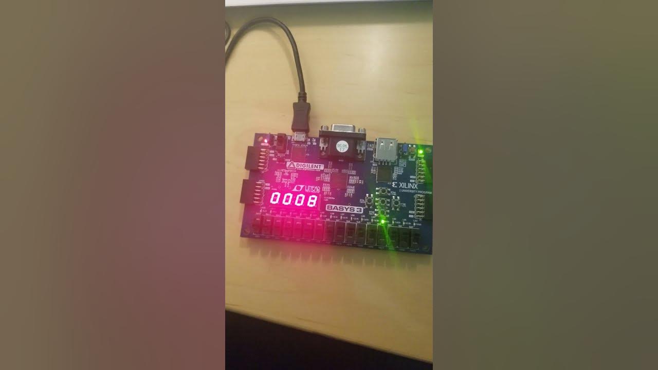 CE433 Lab Pmod ALS ambient light sensor and Basys 3 FPGA - YouTube