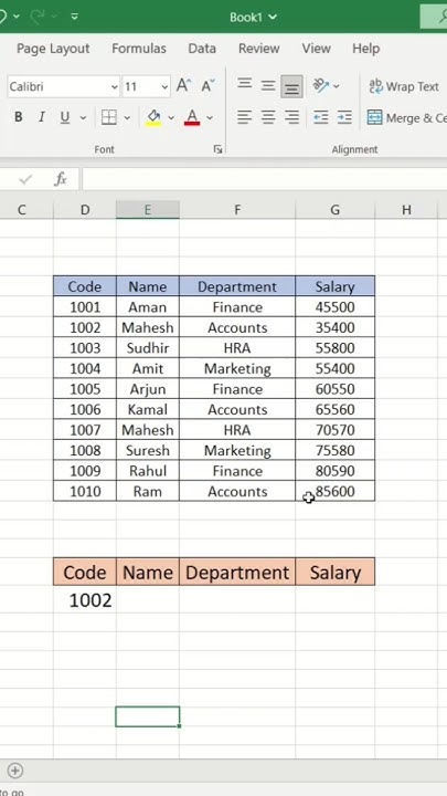 Vlookup in excel instead use amazing function #exceltricks #trending #ytshorts - YouTube