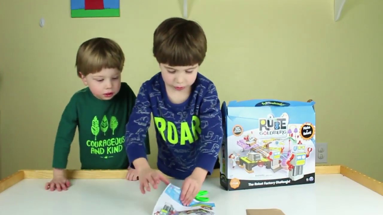 Konstruction Kid - Rube Goldberg - The Robot Factory Challenge - YouTube