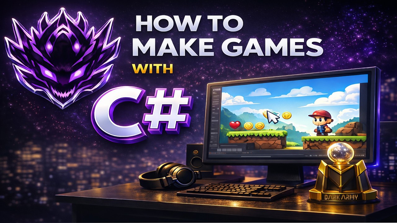 HOW TO MAKE GAMES WITH C# ( FULL PROJECT ) 🎁 - YouTube