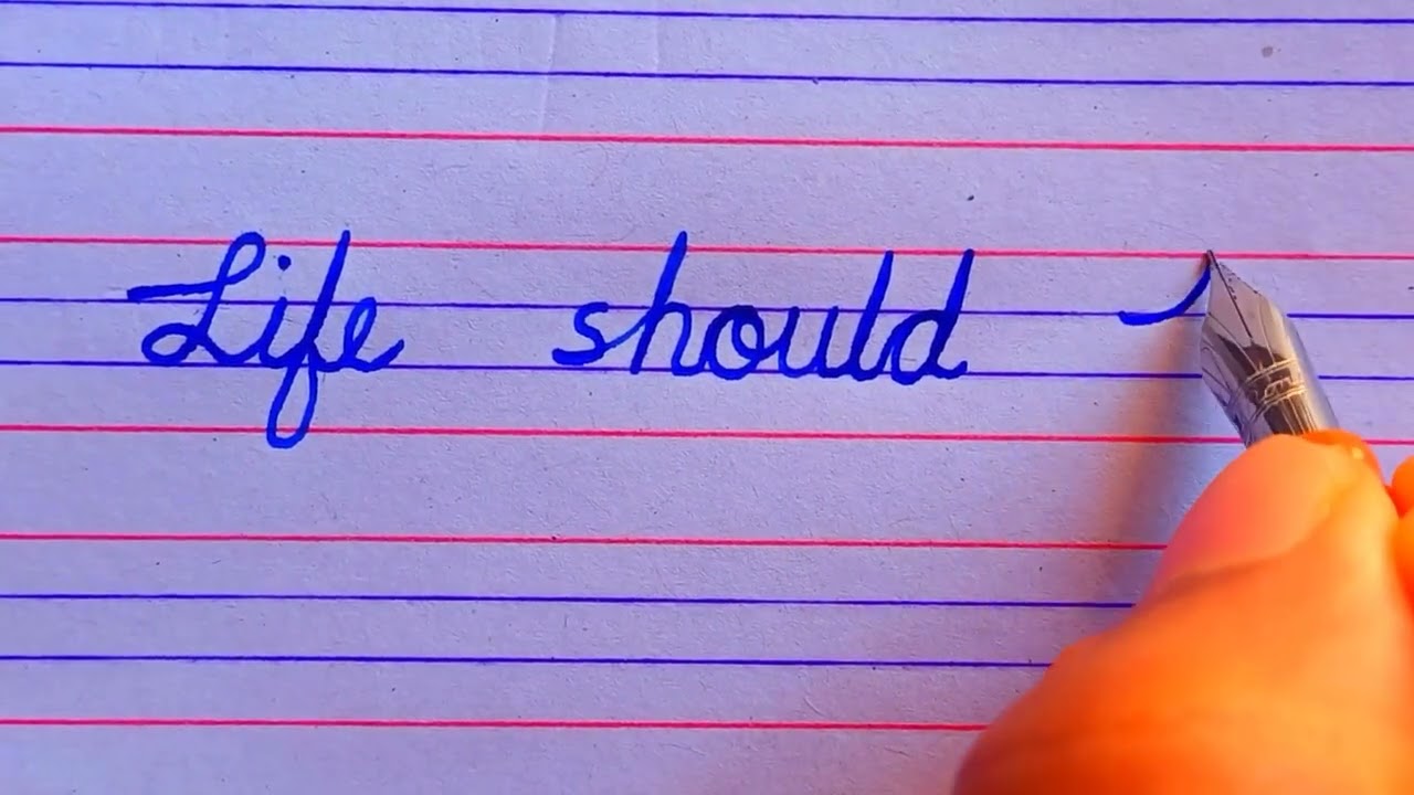 Life Quotes in Cursive Writing || Handwriting Practice || How to write ...
