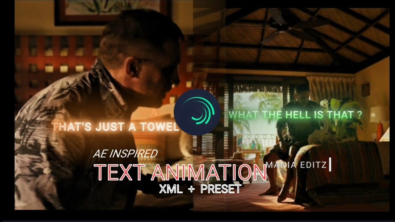AE Inspired Text Animation in Alight Motion | XML + PRESET - YouTube