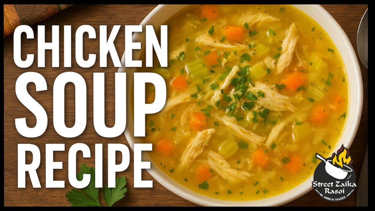 🍲 Restaurant Style Chicken Soup at Home | 😋Healthy Chicken Soup Recipe ...