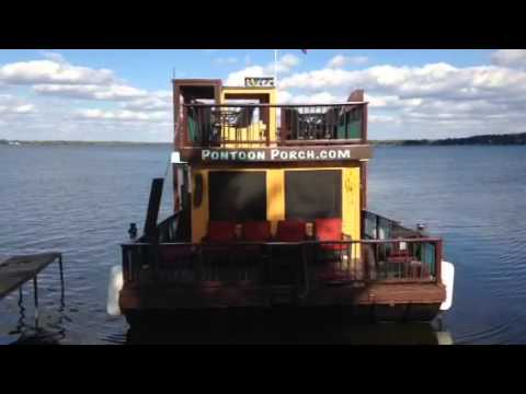 Pontoon Porch Hydrolic Mooring System - YouTube