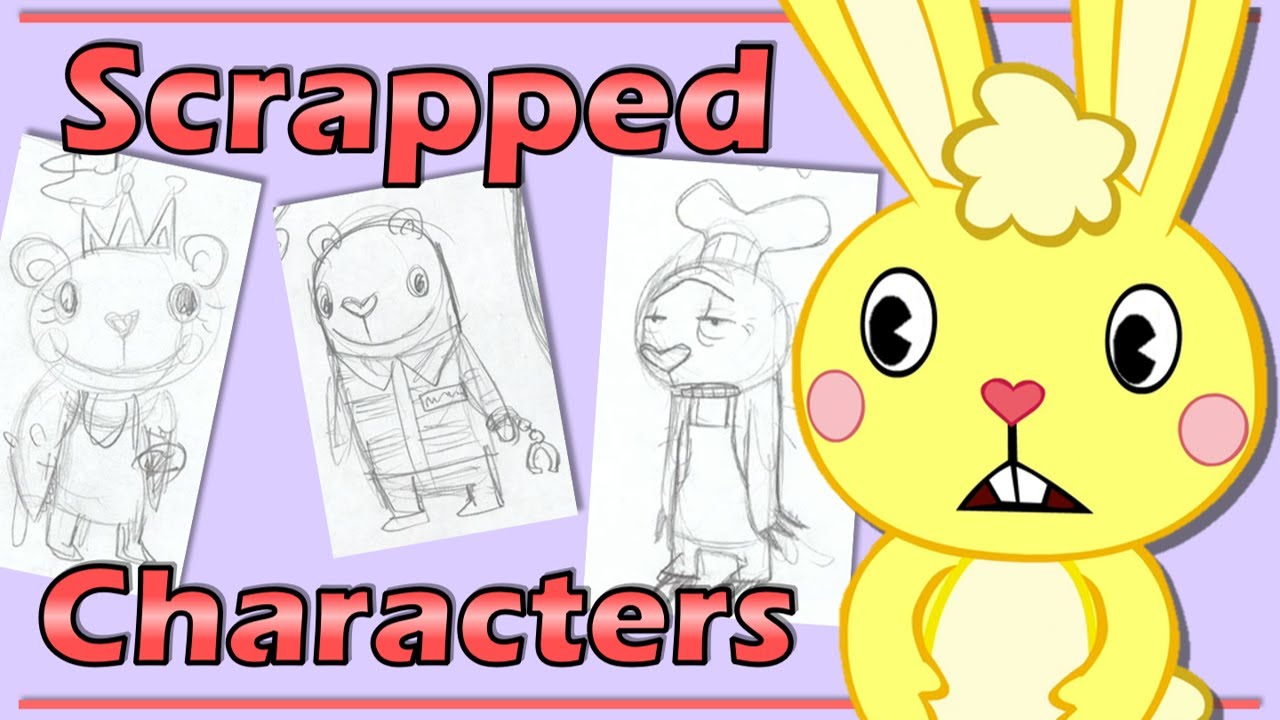 Interesting SCRAPPED CHARACTERS From Happy Tree Friends - YouTube