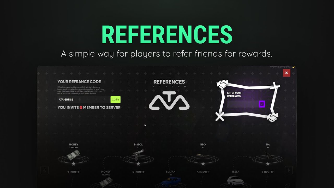 ata References invite system [FIVEM] [ESX] [QB] - YouTube