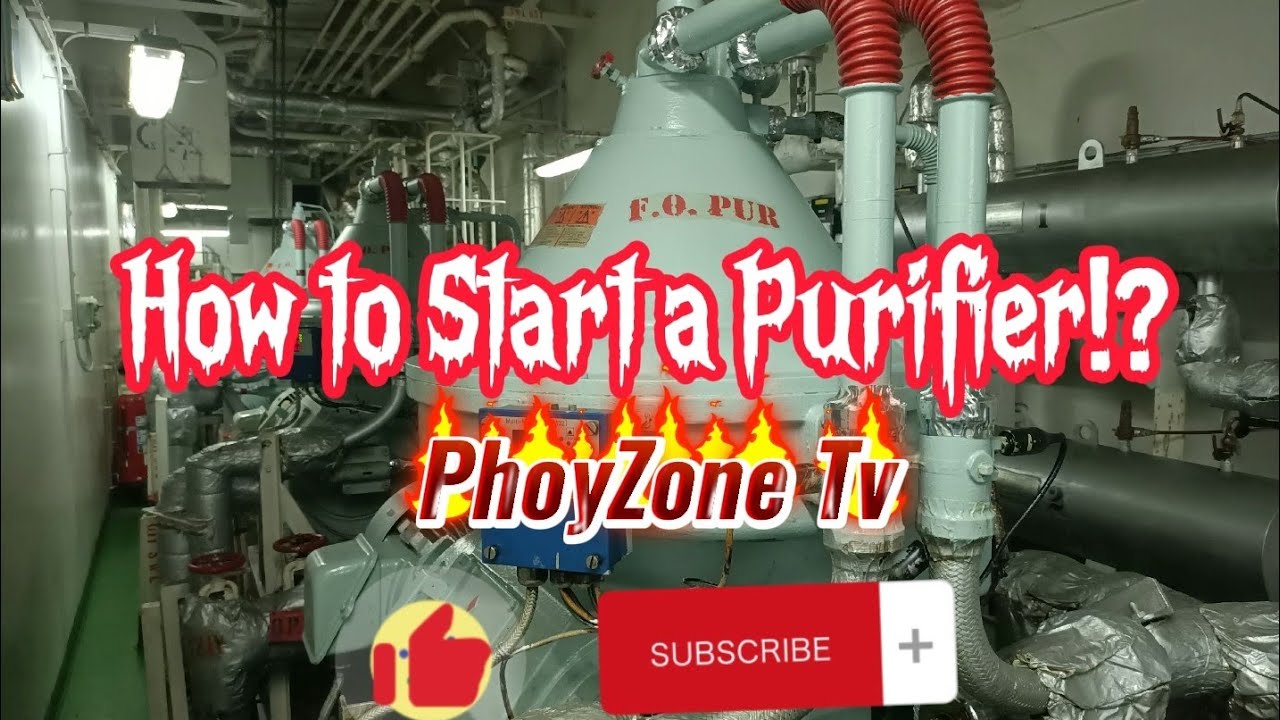 FO Purifier SJ160H/Starting Procedure - YouTube