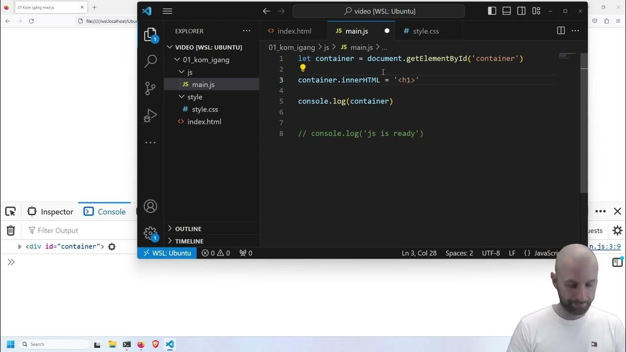 DOM: getElementById - YouTube