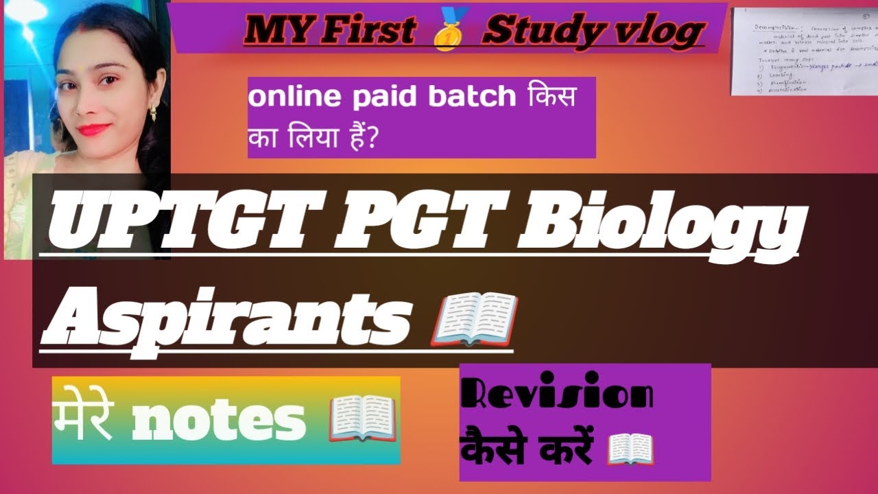 My Uptgt pgt Biology first mini vlog 🥇 #motivation - YouTube