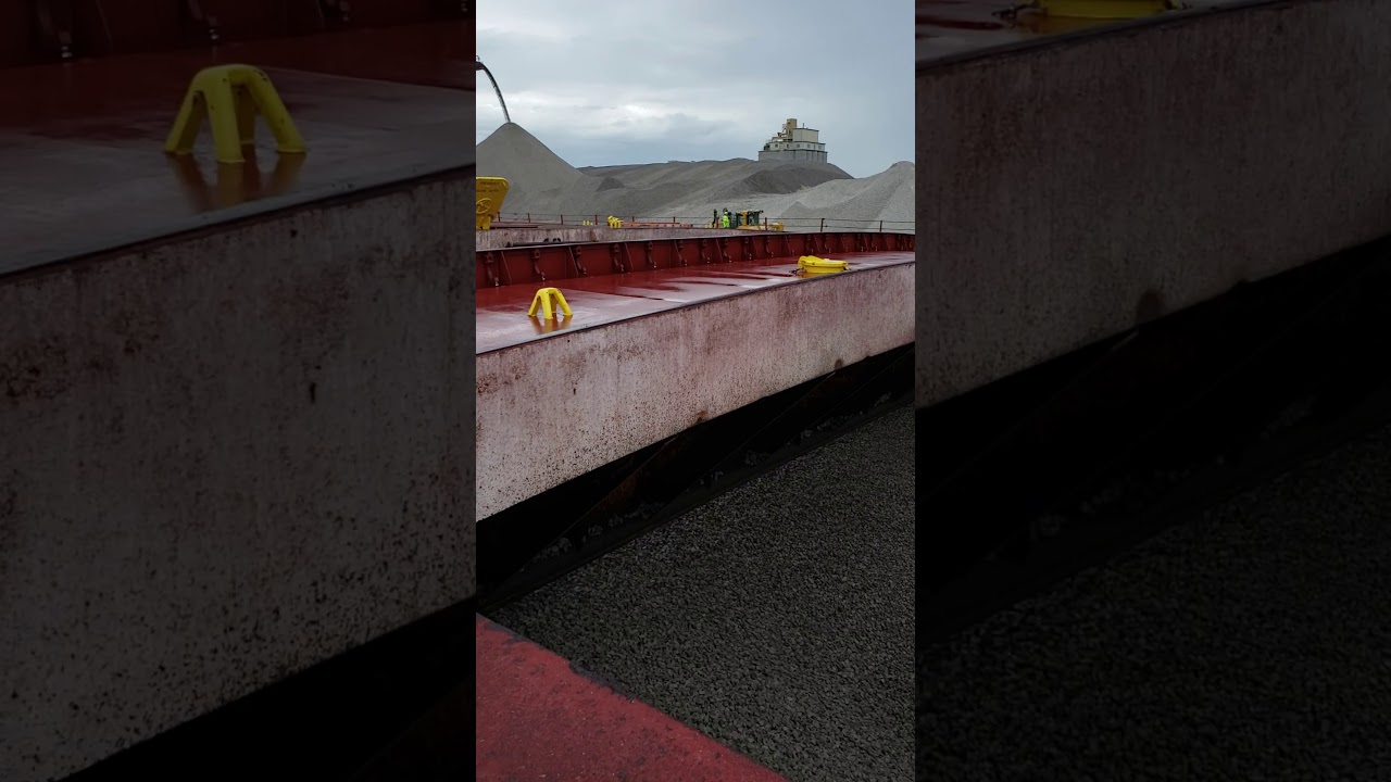 Unloading Limestone at Graymont - YouTube