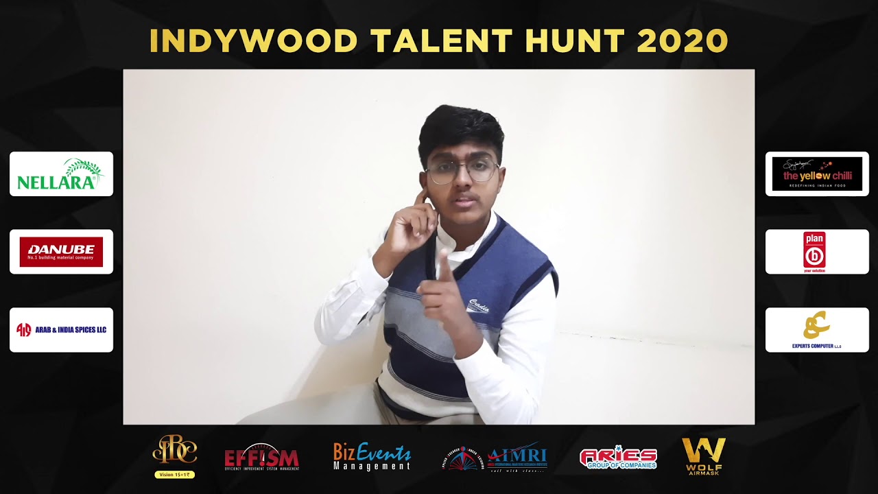 Sajinth Harikumar | Indywood Talent Hunt 2020 | Monodrama - Acting ...