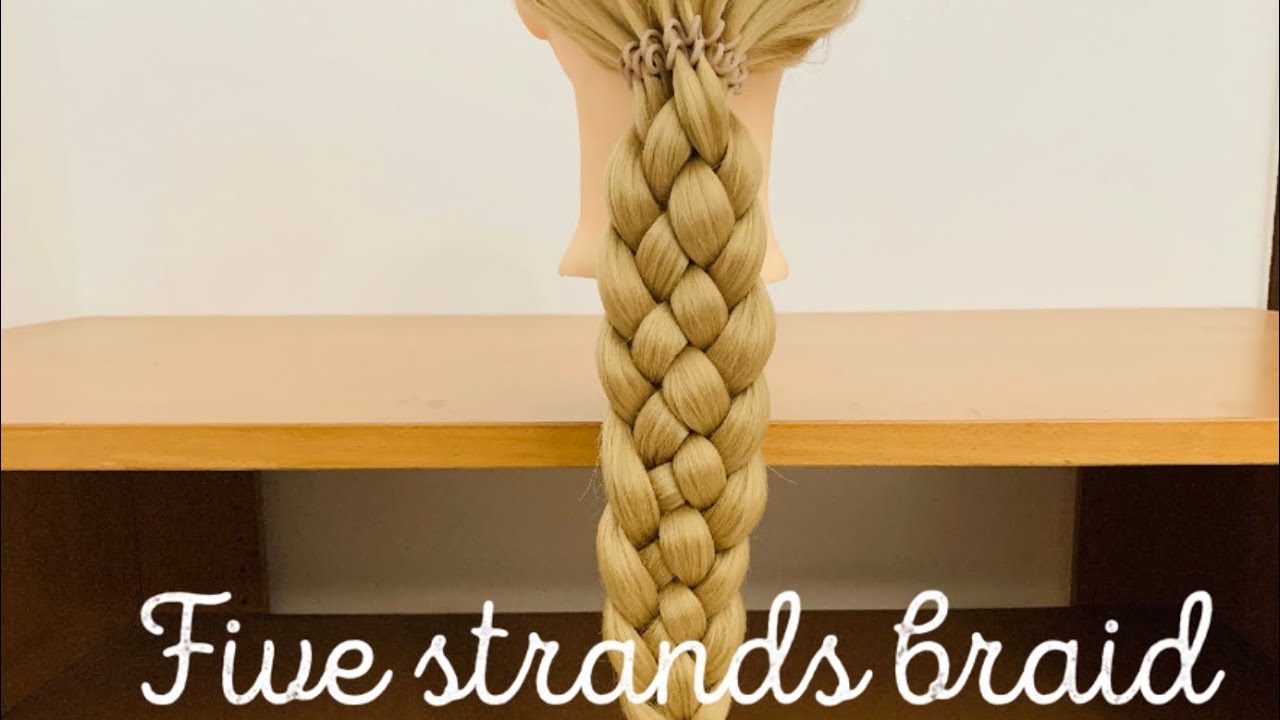 Five strands braid || Types Of Braids - YouTube