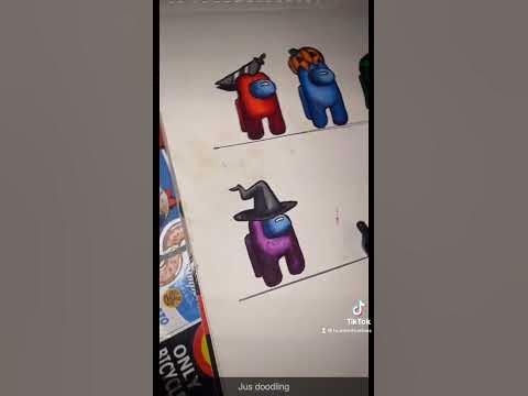 Halloween Among Us Characters #tiktok #art #drawing #amongus # ...