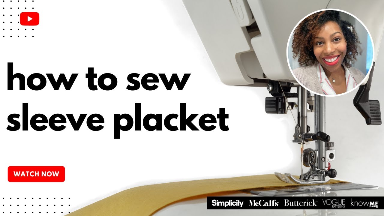 How to sew a sleeve placket | sewing | learn to sew - YouTube