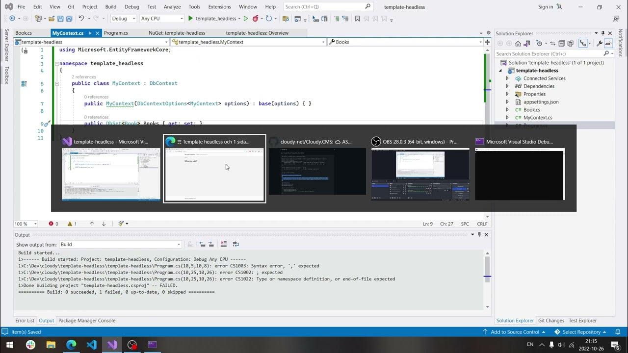 Create a headless CMS setup with Cloudy CMS in .NET Core - YouTube
