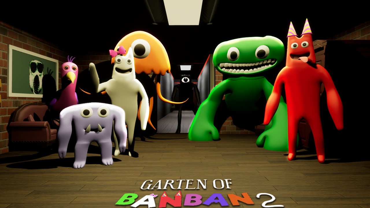 Garten of Banban Chapter 2: Escape Doors | All Boses Gameplay - YouTube