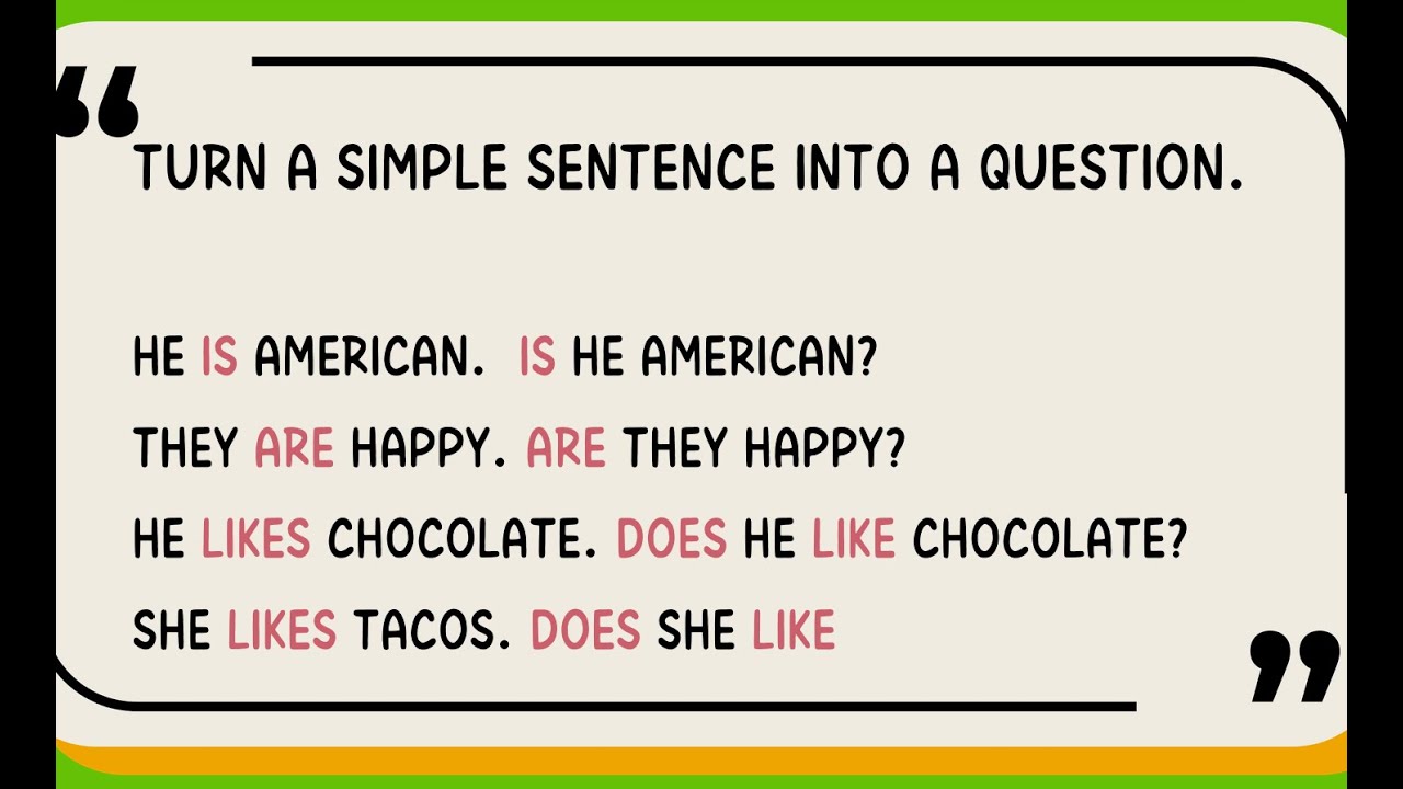 Asking Simple Questions - YouTube