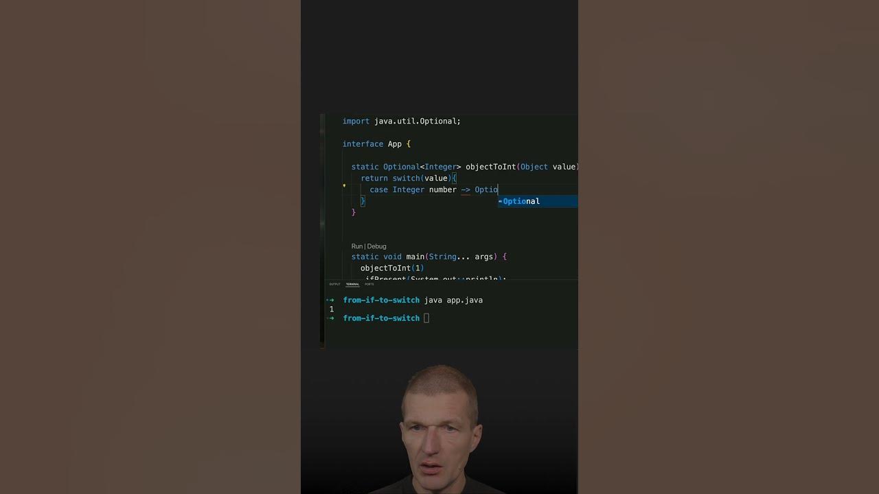 From Pattern Matching for instanceof to Switch Expression #java #shorts #coding #airhacks - YouTube