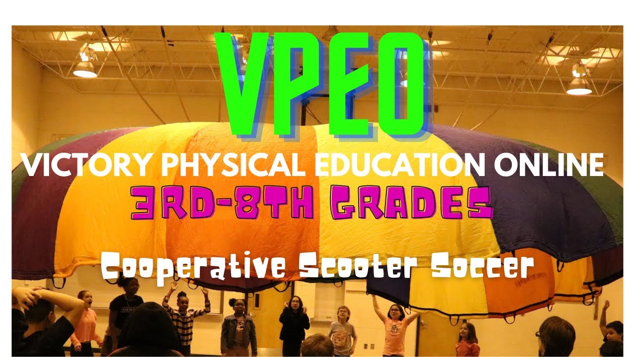 PE Game: Cooperative Scooter Soccer - YouTube