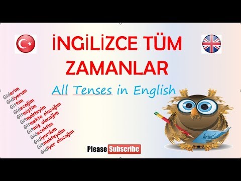 İNGİLİZCE TÜM ZAMANLAR