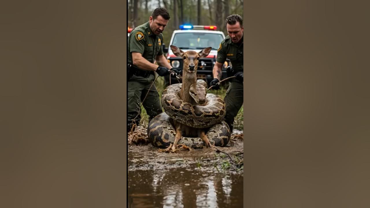 Python vs Deer , Heart Stopping Moments #animals #rescue #wildlife ...