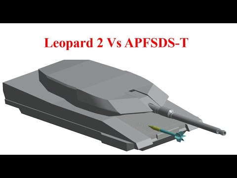 125 mm 3BM9 APFSDS-T Vs Leopard 2 # Armor Penetration Simulation - YouTube