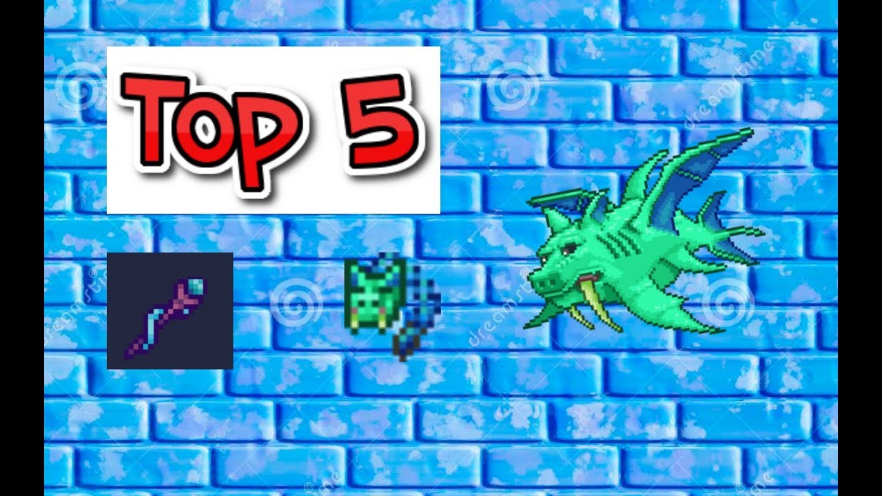 Terraria 3ds Top 5 Part 1 (Top 5 Duke Fishron Boss Drops) - YouTube