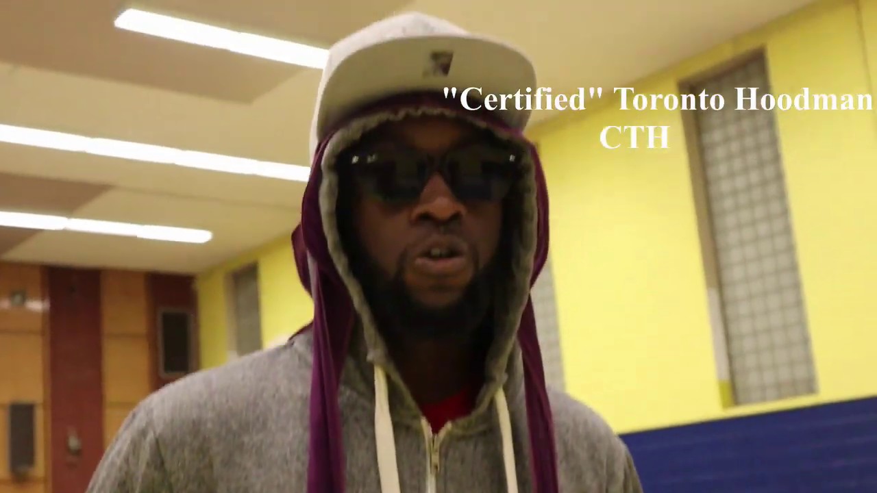 Certified Toronto Hoodman in Basketball Gym - YouTube