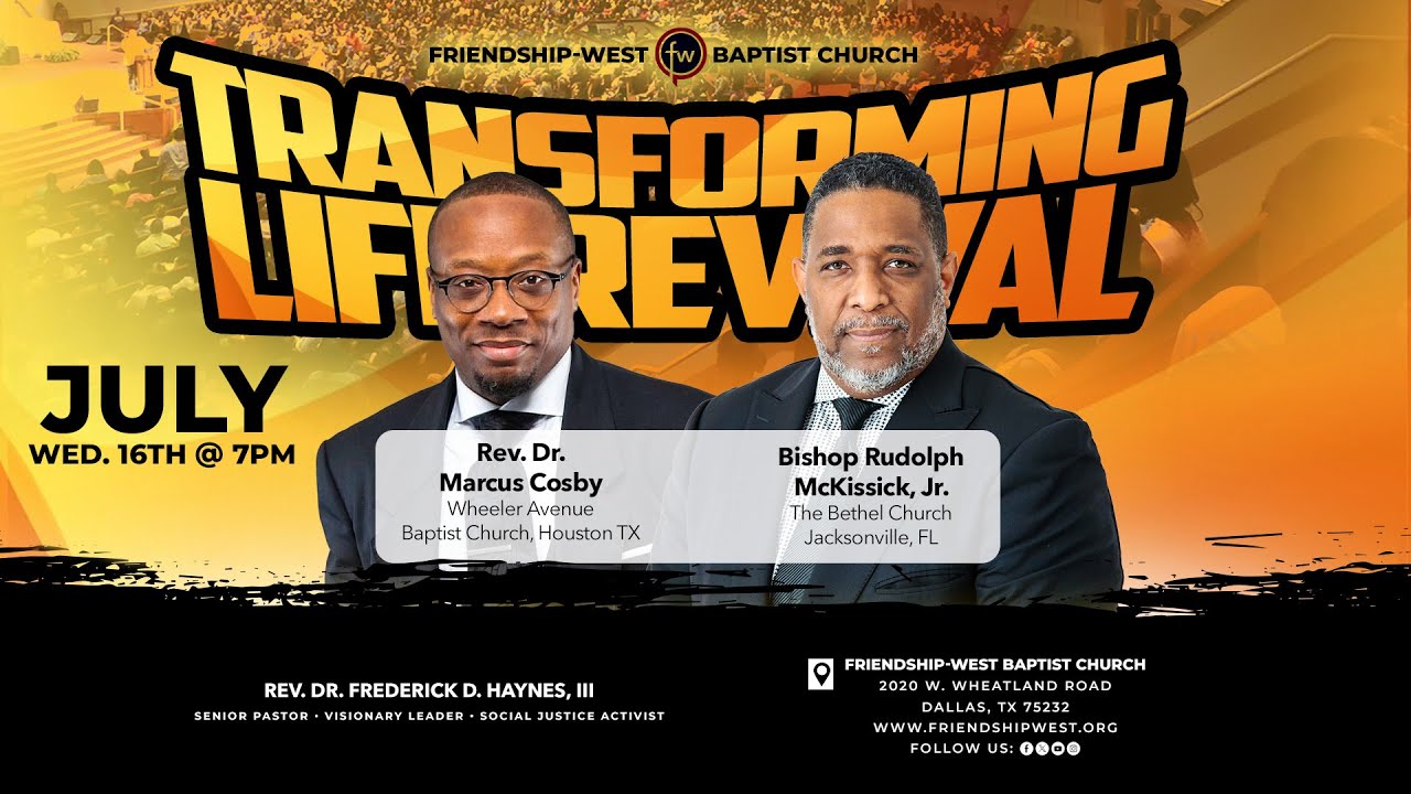 Transforming Life Revival Day 4 | Rev. Marcus Cosby & Bishop Rudolph ...