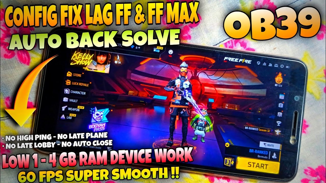 FREE FIRE LAG FIX CONFIG FILE TODAY | FREE FIRE AUTO BACK SOLVE | HIGH ...