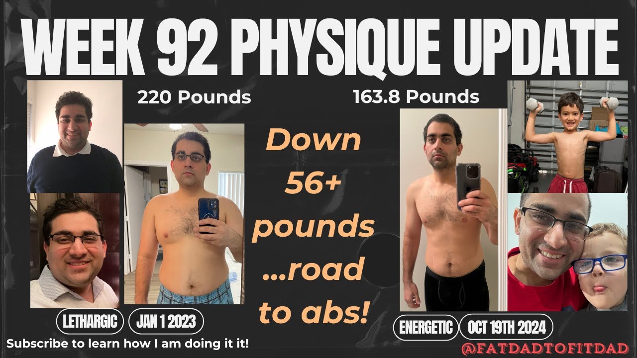 Week 92 Physique Update - STAYING consistent - lost 1 pound - 163.8 ...