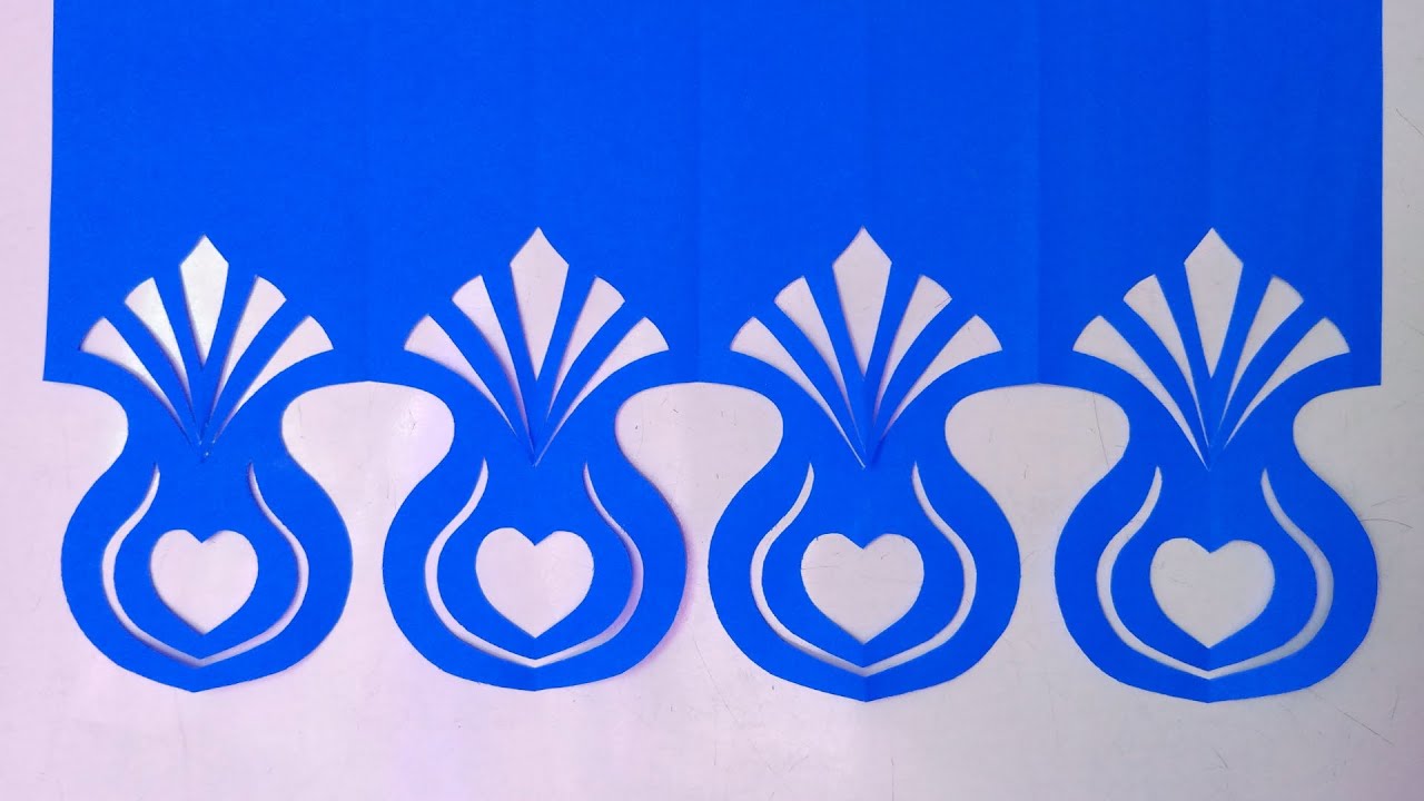 Paper Cutting Design for Diwali 2024 | Colour Paper ki Design | Rangin ...