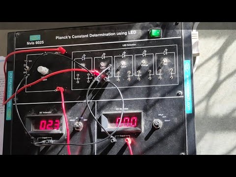 Determination of Planck's Constant h using LED method - YouTube