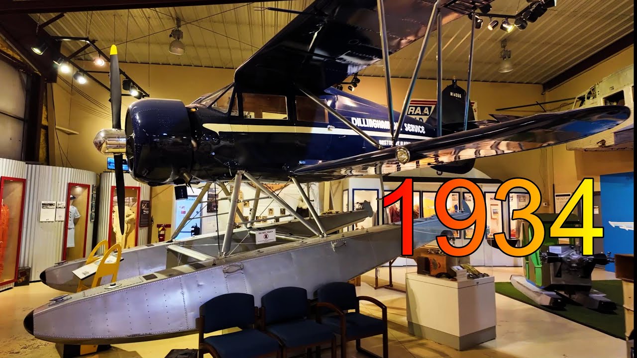 1934 WACO YKC BY-WING PLANE ( ALASKA AVIATION MUSEUM ) - YouTube