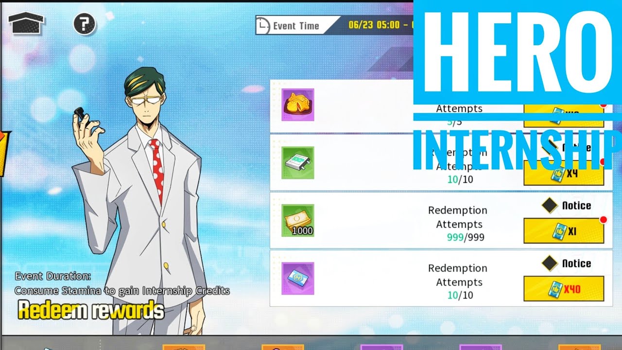 My Hero Academia Strongest Hero Anime RPG Hero Internship - YouTube