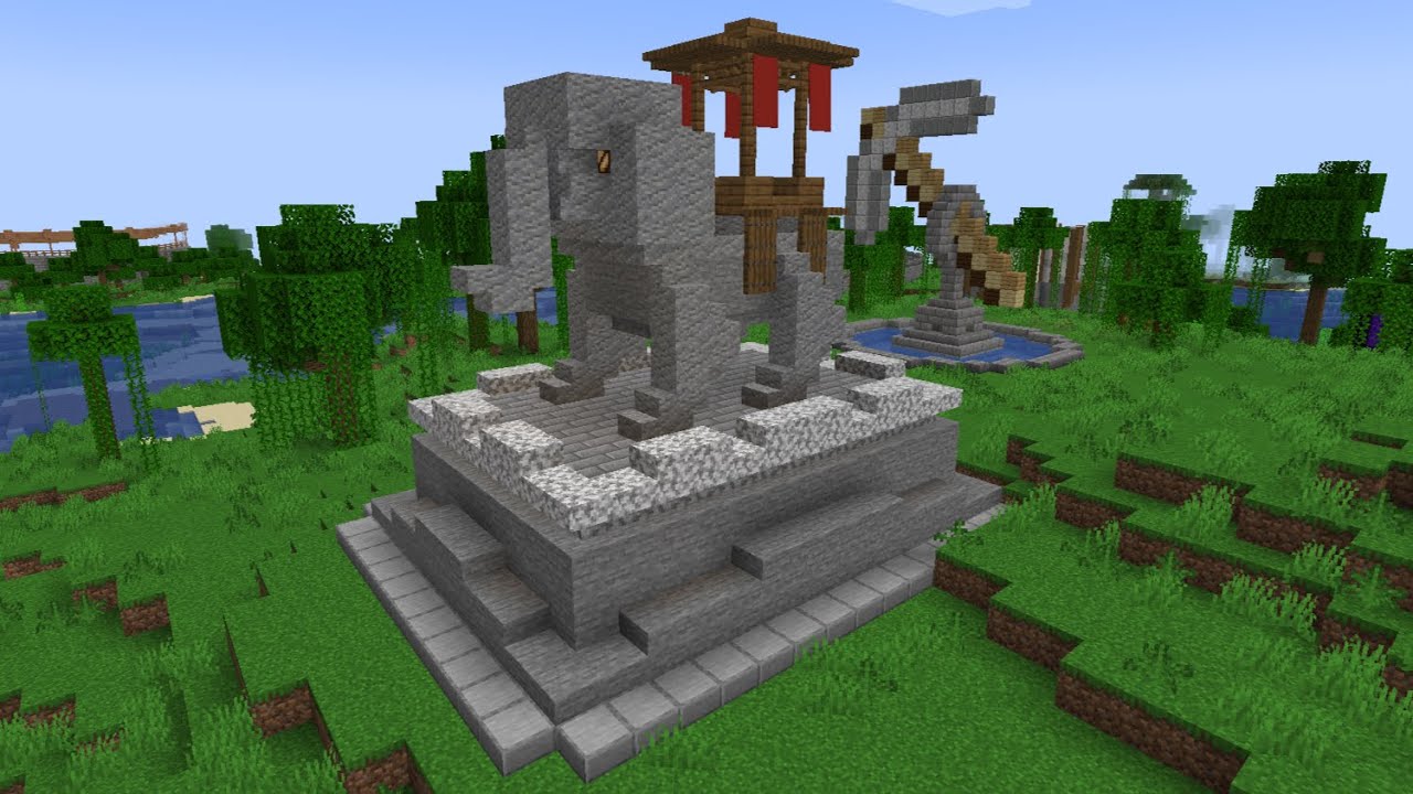 La Statua dell'Elefante - Minecraft Survival #19 - YouTube